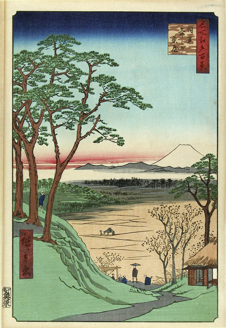 Landscape reproduction prints, Hiroshige, Hokusai